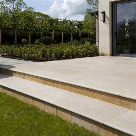 Dijon Tumbled Limestone Bullnose Coping Dijon Limestone