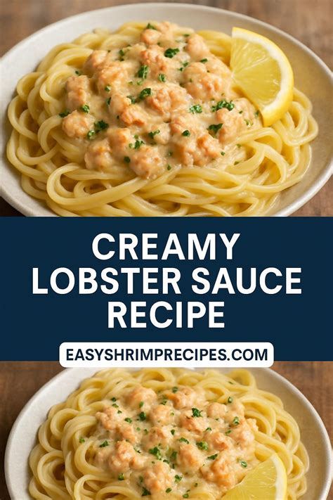 Creamy Lobster Sauce Rich And Decadent
