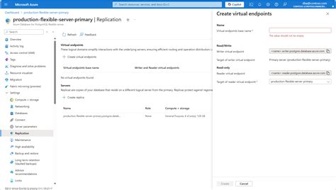 创建虚拟终结点 Azure Database For Postgresql Flexible Server Azure Docs
