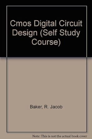 Cmos Circuit Design Layout And Simulation Amazon Br