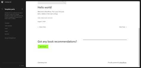 How To Create A Template Part In Wordpress Block Editor Gutenberg Hub