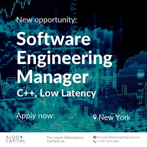Algo Capital Group On Linkedin C Software Engineering Manager Low