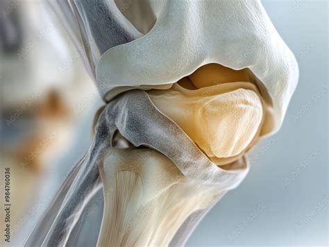 Knee Pain From Meniscus Tear Showing A Detailed Anatomical Image With