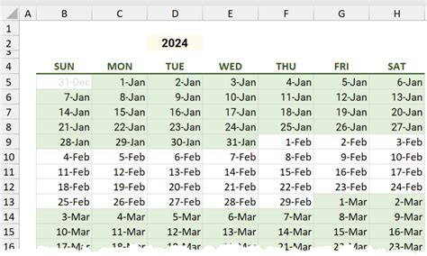 How To Create A Calendar In Excel Xelplus Leila Gharani