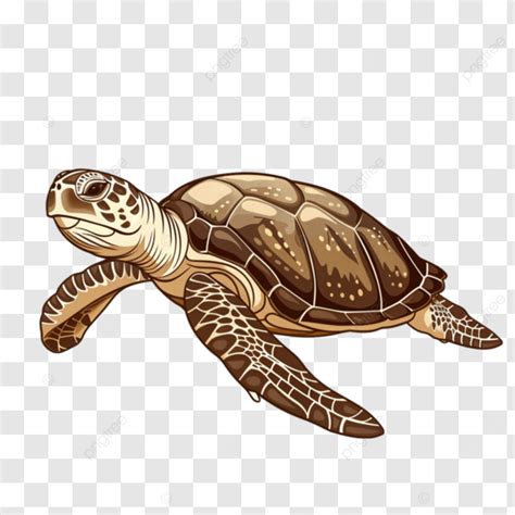 Adorables Aventuras De Dibujos Animados De Tortugas Marinas Aisladas