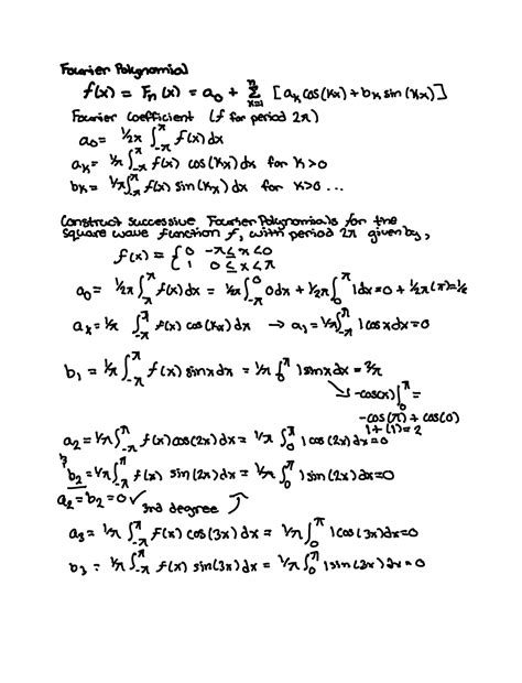 Fourier Seriespolynomials Fourier Polynomial F X Fn Lx Ao T Ah Cos