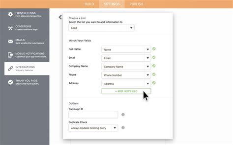 Jotform Salesforce Integration Log In And Integrate Salesforce With Jotform