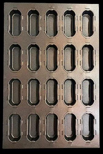 Black Aluminium Bar Cake Mould With Teflon Coated 400mmx600mm For Bakery Purpose At ₹ 1500