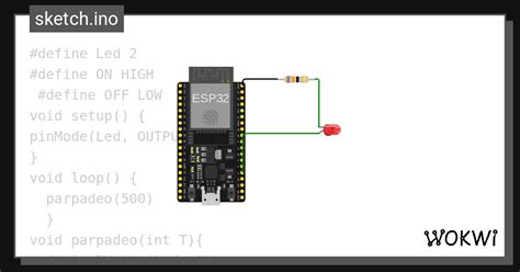 Parpadeo Wokwi Esp32 Stm32 Arduino Simulator