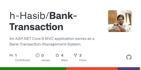 GitHub H Hasib Bank Transaction An ASP NET Core MVC Application Serves As A Bank
