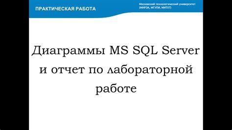 Диаграммы Ms Sql Server и отчет по лабораторной работе Database