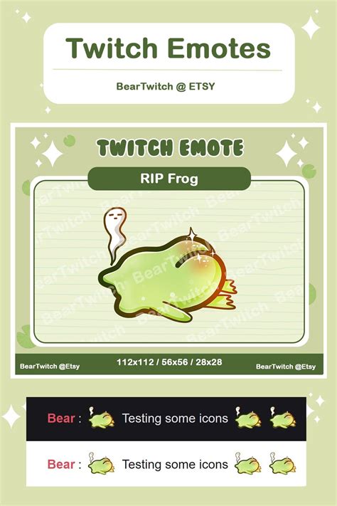 Cute Rip Frog Emote For Twitch Youtube Discord Rip Frog Emoji Twitch