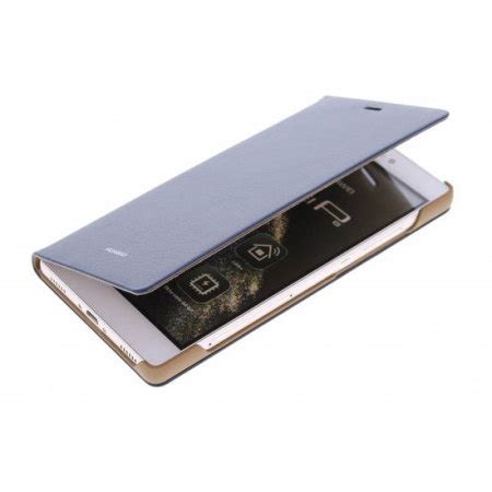 Official Huawei P8 Flip Cover Case Blue