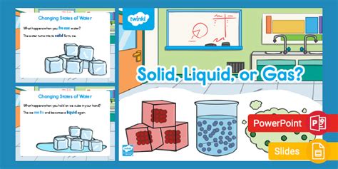 Solid Liquid Gas Presentation PowerPoint Google Slides