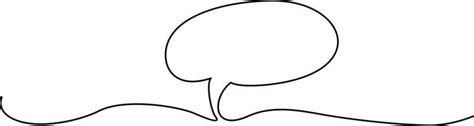 Continuous Line Speech Bubble Vector Art Icons And Graphics For Free Download