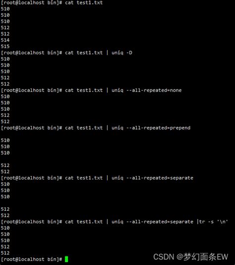 【busybox记录】【shell指令】uniqshell Uniq命令 Csdn博客