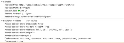 Javascript Jquery Send Put To Localhost Webserver Port 80