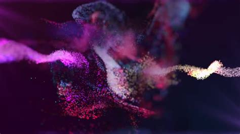 Fluid Particle Collision Motion Graphics VideoHive