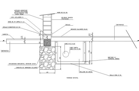 Constructive Floor Section Plan Autocad File