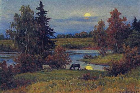 Авторские галереи Щербаков Борис Валентинович Вечер Конец сентября Живопись [Пейзаж]