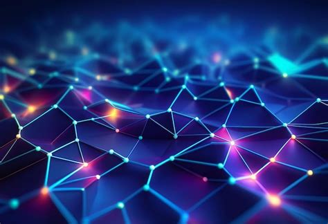 Premium Photo Abstract Polygonal Space Low Poly Dark Background