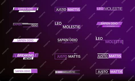 Premium Vector A Set Of Sleek Modern Interface Elements Perfect For