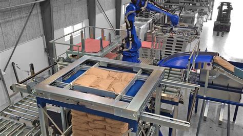 Palletizing With Side Layer Press Fast And Safe Robot Palletizing Palletizing Robot Robotic