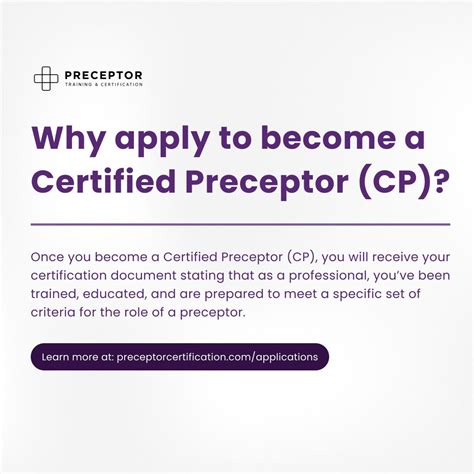 Become A Certified Preceptor Cp Preceptor Training And Certification Posted On The Topic