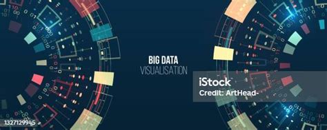 넓은 빅 데이터 시각화 정보 분석 개념 원 배열 및 이진 코드가 있는 추상 스트림 정보입니다 기계 알고리즘 필터링 데이터 정렬
