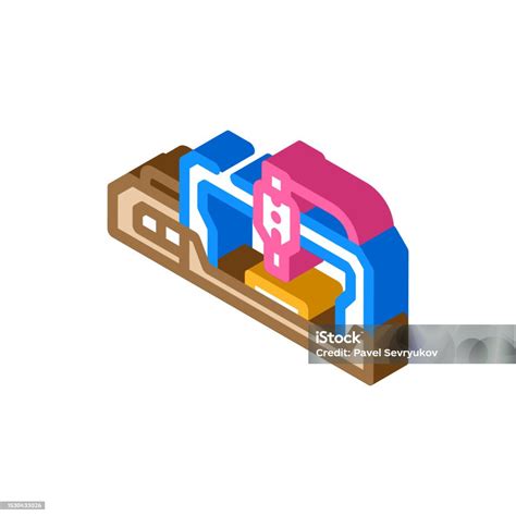 Cnc 공작 기계 작업 아이소메트릭 아이콘 벡터 그림 공장 산업 건물에 대한 스톡 벡터 아트 및 기타 이미지 공장 산업 건물 공학 기계공 Istock