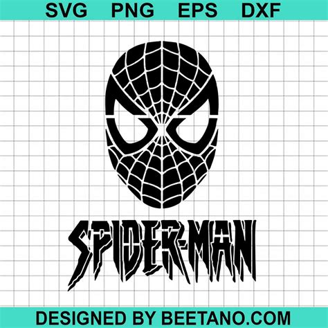 Spiderman Face Svg Superhero Face Mask Svg Avengers Svg