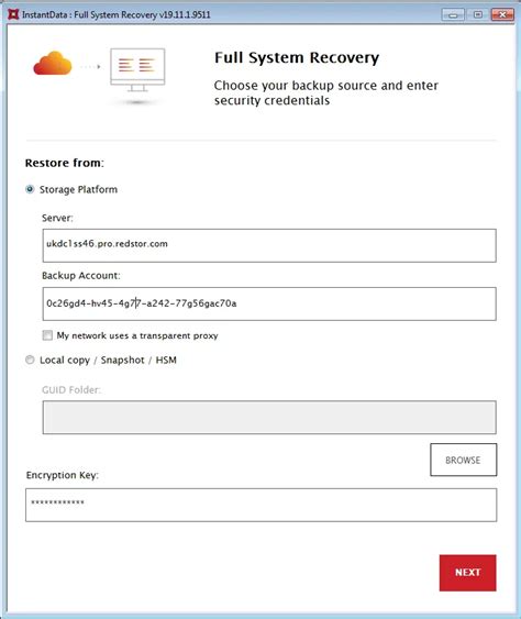 How To Restore A Virtual Machine Using Instantdata And Backupvault Pro