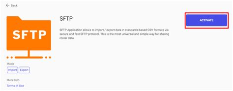 Configure An SFTP Integration