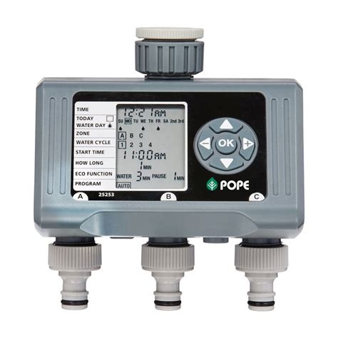 Pope Aquazone Trio Tap Timer Water Day Timer Pope