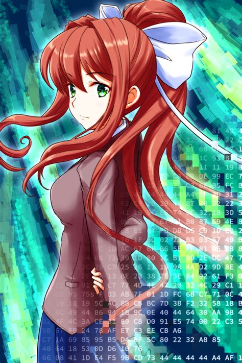 Monika Doki Doki Literature Club Image By Hoso Boso 3803010
