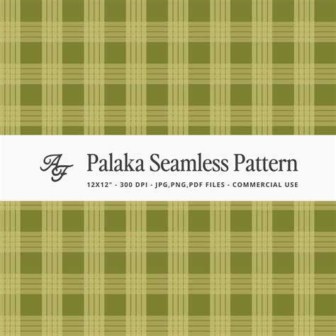 Palaka Seamless Pattern Camo Green Hawaiian Print Repeat Background