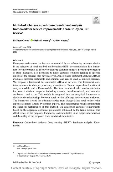 Multi Task Chinese Aspect Based Sentiment Analysis Framework For
