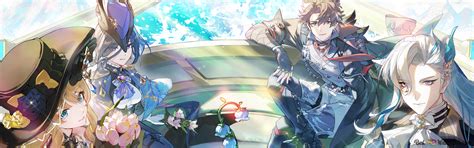 Neuvillette With Wriothesley Navia Clorinde Genshin Impact Online