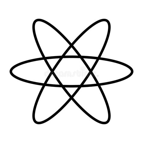 Atom Icon Molecule Or Atom Symbol Stock Vector Illustration Of