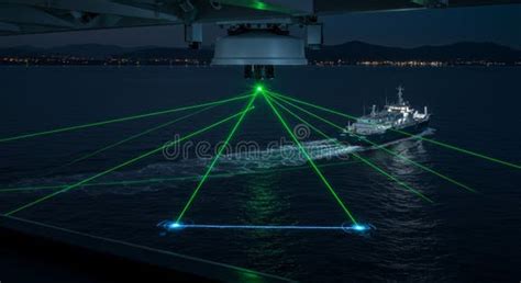 Autonomous Ship Navigation System Lidar Scan Autonomous Vessel Lidar Technology Safety Precision