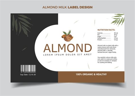 Almond Nut Label Design Almond Nut Banner Design 42335675 Vector Art At