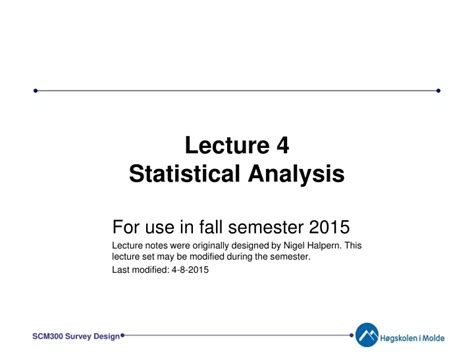 Ppt Statistical Analysis Methods For Research Questions And