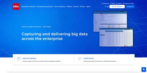 Infor Data Fabric Connector Powers Custom Bi Integrations Ml Ai Precog