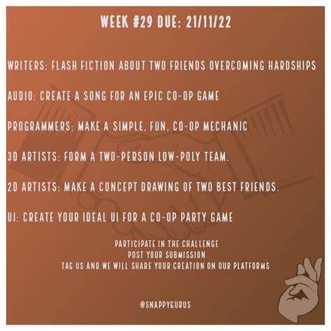 snappy gurus on linkedin snappygurus weeklychallenge gamedev art