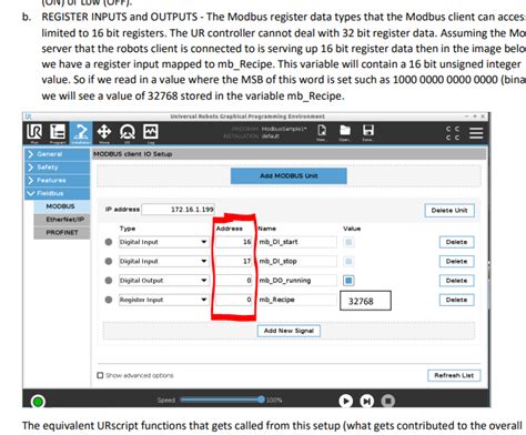 Ur Robot As Modbus Client Robot Communication Universal Robots Forum