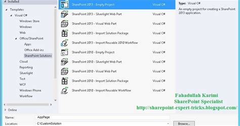 Sharepoint Tips And Tricks Step By Step Creating Application Page In