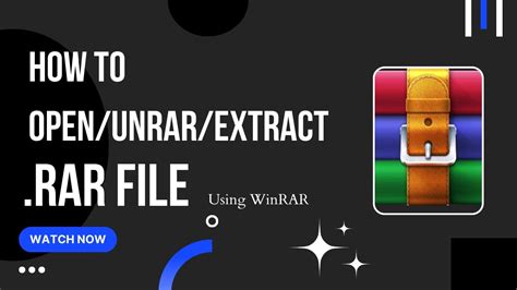 How To Openunrarextract Rar File Using Winrar Download Winrar Youtube