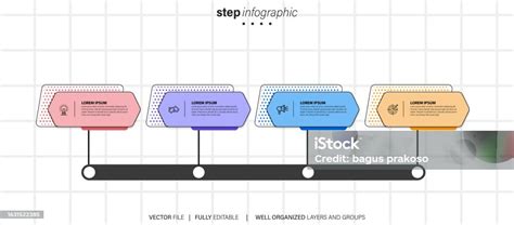 Vector Illustration Of The Infographic Elements Timelines Stock
