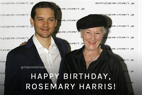 Happy Birthday To Rosemary Harris Aunt May In The Spider Man Trilogy