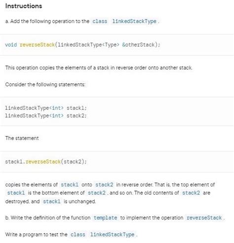 Solved Instructions A Add The Following Operation To The